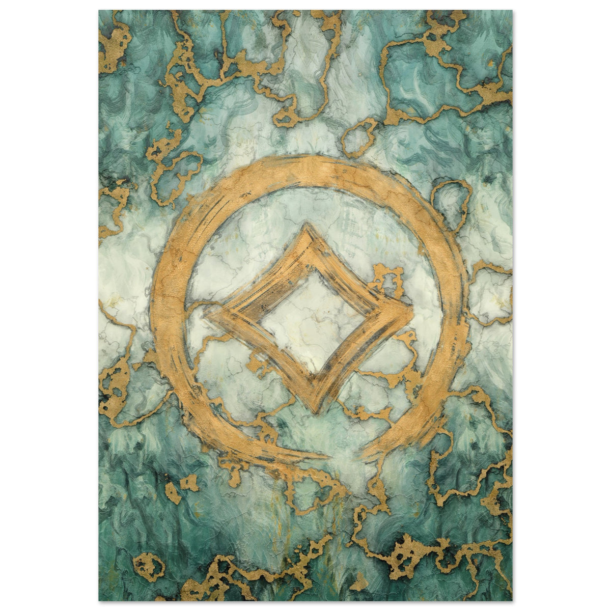 Dry Aqua Aluminum Print: The War Scrolls Collection – Narrative Retail